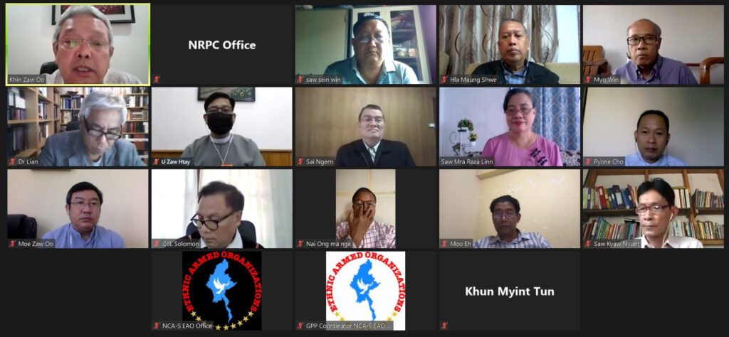 Union Gov’t, NCA Signatory EAOs organize informal meeting virtually | Myanmar Digital News